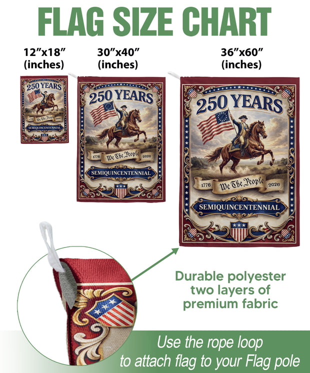 TEST BUNDLE - USA 250 Years We The People 1776–2026 House Flag – Georg ...
