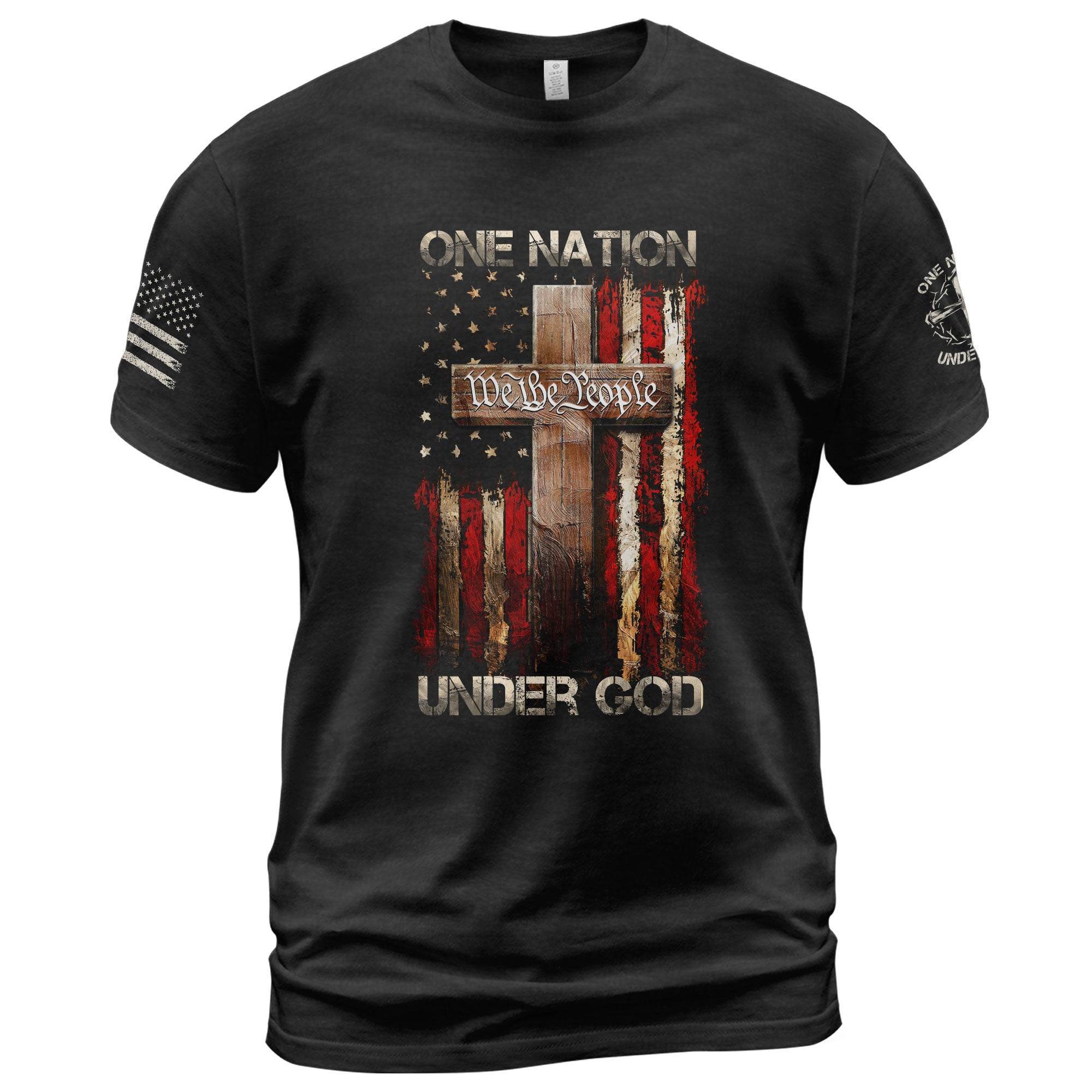 One Nation Under God T-Shirt – We The People – Rust Field Wear