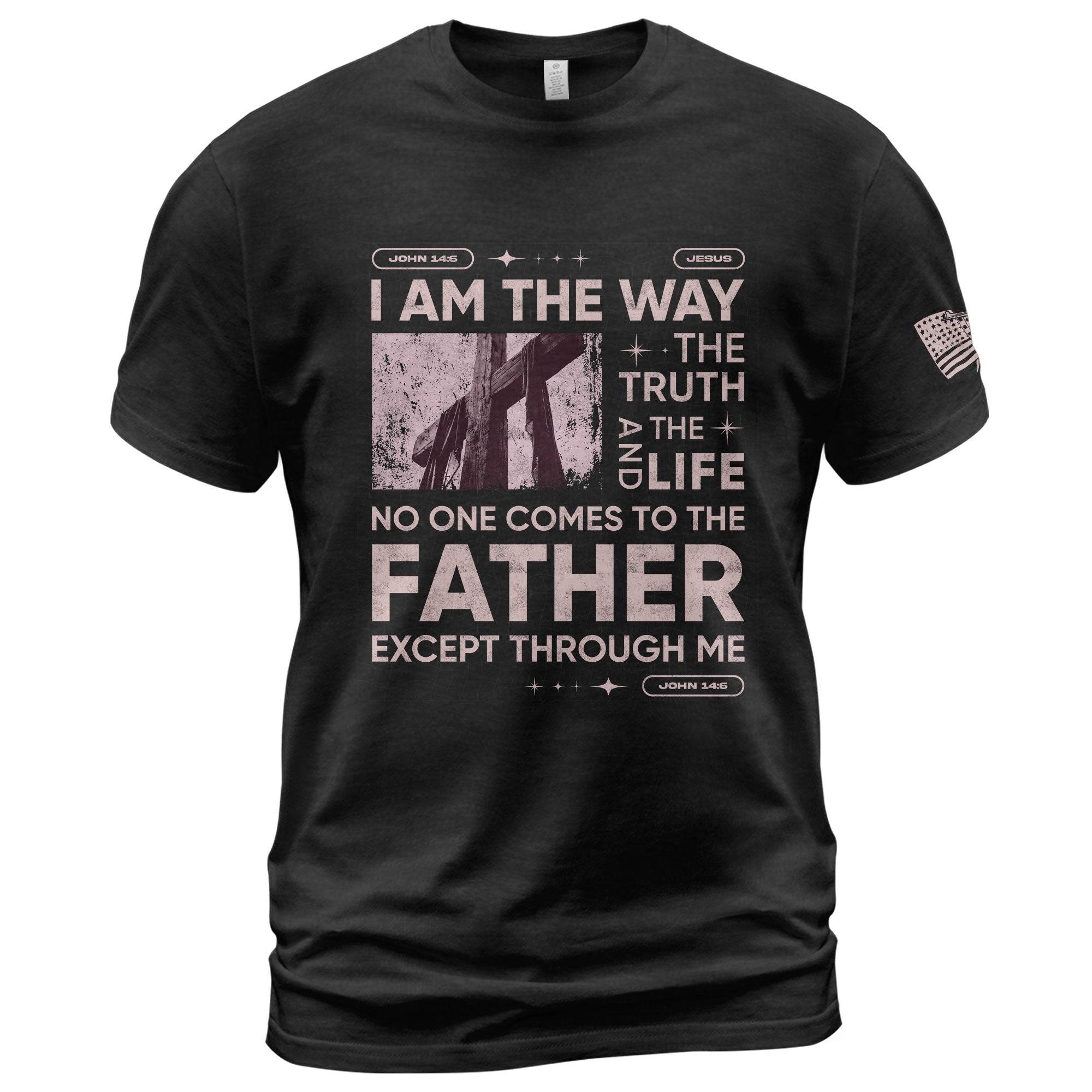 The Way, Truth & Life – Cross T-Shirt – Rust Field Wear